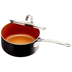 Gotham Steel 1048 3 quart saucepan, Brownish