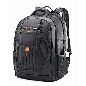 Samsonite Tectonic 2 Large Backpack, Black/Orange, 18 x 13.3 x 8.6