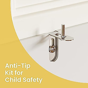 Anystyle 53.1“W White 4 Door Buffet Cabinet, Coffee Bar Cabinet with Adjustable Shelf, Kitchen Buffet Sideboard for Living Room, Kitchen