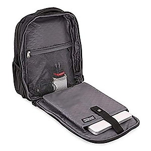 SwissGear 6392 ScanSmart Ultra Premium Large Padded Laptop TSA Friendly Backpack - Black on Black