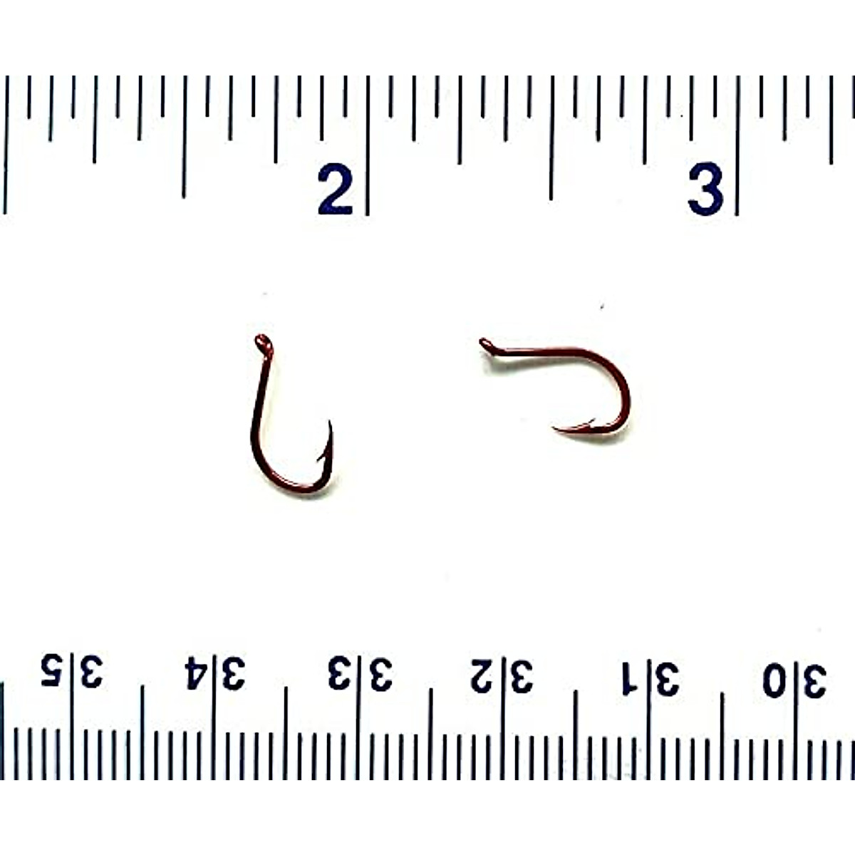 100 Gerry's Tackle 2X Strength Red Salmon Egg Hooks Size 10