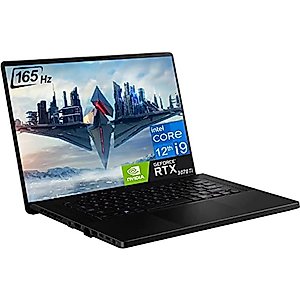 ASUS ROG Zephyrus M16 Gaming Laptop 2023 Newest, 16" WQXGA 165Hz 2K Display, 12th Gen Intel Core i9-12900H, GeForce RTX 3070 Ti, 40GB DDR5 RAM, 1TB SSD, WiFi 6E, Windows 11 Home, Bundle with JAWFOAL