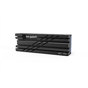 be quiet! MC1 Pro M.2 SSD Cooler | Heatsync with Heat Pipe | for Single and Double Sided 2280 modules | BZ003