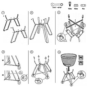 Rolling Cart Nest With Heavy Duty Locking Caster Wheels Powder Coated Steel Rolling Outdoor Cart For Large Big Green Egg Kamado Classic Joe Grill Stand Cooking Accessories Raise Egg Round Pit