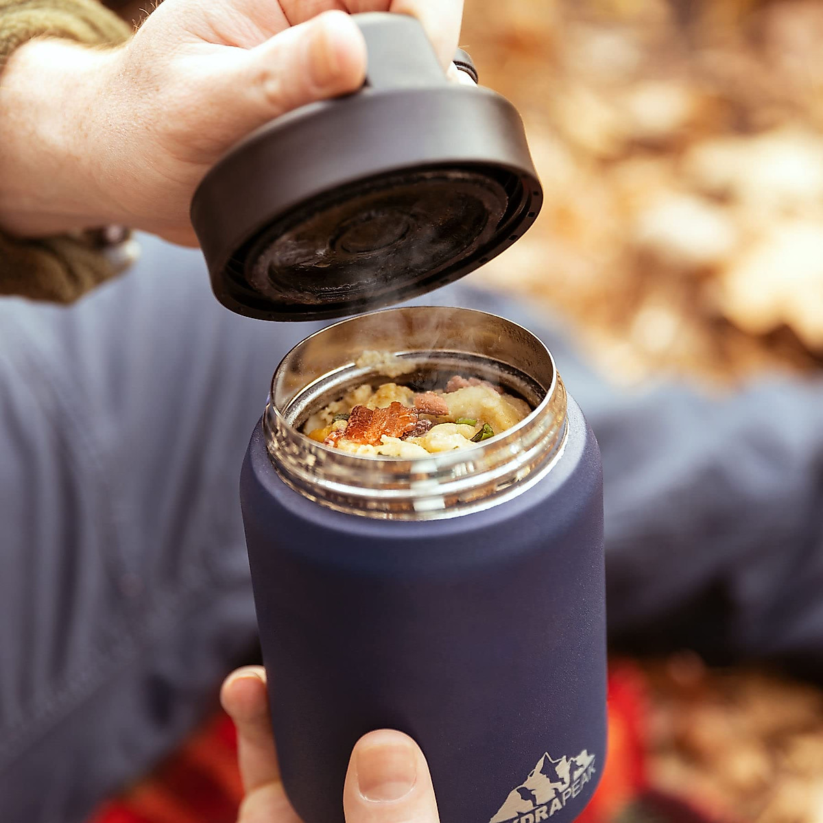 Hydrapeak 18 oz Insulated Food Thermos Hot and Cold, Soup, Vacuum Insulated Jar, Stainless Steel, for Office, Outdoor (Lavender)