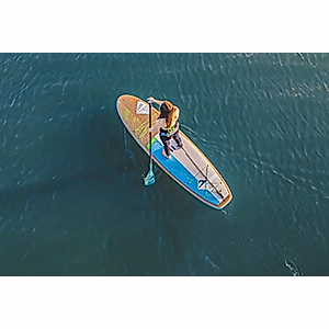 Boardworks Versa | Recreational Stand Up Paddleboard | Bombshell Epoxy Hardboard | 10' 6", Bamboo/Blue (4440529519)