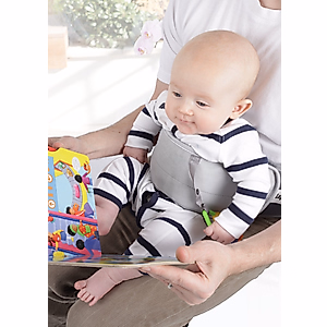 Primo LapBaby - Ergonomic, Adjustable, and Portable Infant Seating Aid for Travel, Feeding, and Working from Home with Animal Print Drop Cloth