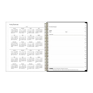 Blue Sky 2024 Weekly and Monthly Appointment Book and Planner, 8.5" x 11", Frosted Cover, Wirebound, Sheridan Black (137277-24)