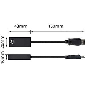 Adapter DisplayPort Male - HDMI Female