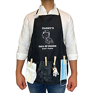 MUNIFICENCE FUNNY GAG GIFT FOR FUTURE DADS, APRON DADDY TO BE GAG GIFT, PERFECT BABY SHOWER GAMES, FUNNY ACTIVITY, GENDER REVEAL.