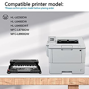 DR-890 DR890 Black Drum Unit Compatible Replacement for Brother DR890 HL-L6250DW L6400DW L6400DWT MFC-L6750DW L6900DW Series Printer (DR890 1PK) - Toner Not Include