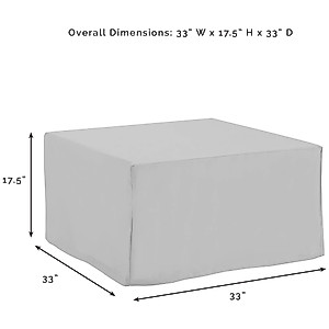 Crosley Furniture Patio Furniture Covers, Waterproof 4-Piece Cover Set for Outdoor Chairs and Ottomans, Tan