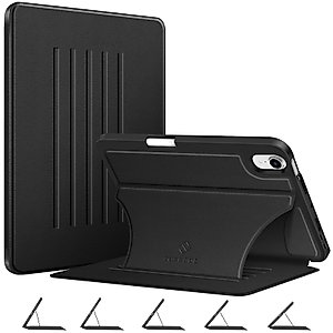 Fintie Magnetic Case for iPad Mini 7 (A17 Pro) 2024 / iPad Mini 6 2021 - Multiple Angle Shockproof Rugged Stand Case, Soft TPU Back Cover for iPad Mini 7th/6th Generation 8.3 Inch, Black