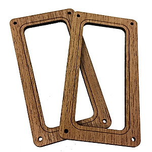 2pc. Soapbar P90 Pickup Cover Rings - Choose from 4 Wood Types! (Walnut)