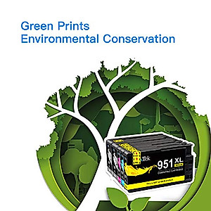 LxTek Compatible Ink Cartridge Replacement for HP 950XL 951XL 950 XL 951 XL to use with OfficeJet PRO 8600 8610 8620 8630 8100 8625 8615 276dw, 8 Pack (2 Black|2 Cyan|2 Magenta|2 Yellow)