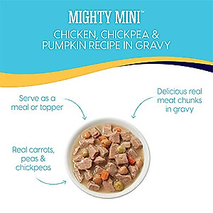 Solid Gold Wet Dog Food for Small Dogs - Mighty Mini Grain Free Wet Dog Food Made with Real Chicken, Chickpeas and Pumpkin - for Puppies, Adult & Senior Small Breeds with Sensitive Stomachs