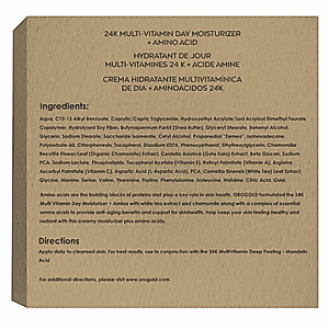 Orogold 24K Multi-Vitamin Day Moisturizer with Amino Acids, Day Cream with Vitamin C, Vitamin A and Vitamin E, 52 G / 1.83 Oz.