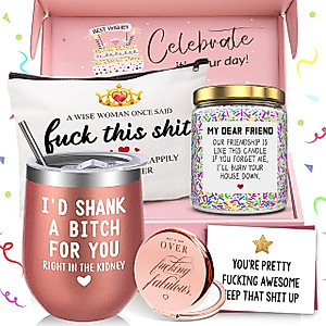 Birthday Gifts for Women Best Friends, Friendship Gifts for Women BFF Gifts Birthday Gifts for Friends Female, Sister Gifts from Sister Lavender Scented Candles Funny Gifts for Women, Her, Friends…