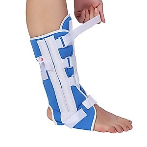 Drop Foot Brace, Ankle Support Brace, Achilles Tendonitis Support Adjustable Ankle Protector Support Stabilizer For Sports Injury Recovery, Twisted Ankle, Joint Pain, Heel Spurs for Men, Women(L)