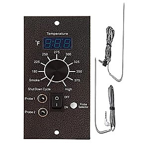 Bbqzone Digital Pro Controller Thermostat Kit for Traeger Pellet Wood Pellet Grills with Meat Probes