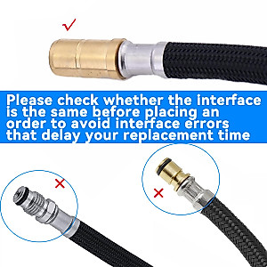 1114379-BC Faucet Hose Kit for for KOHLER 1219935-BC Pull-Down Pull Out Kitchen Faucet Hose Replacemnet Part Kit,67-Inch Bright Chrome Finish