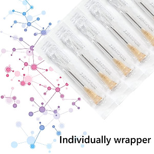 25 Gauge 5/8 Inch Lab Dispensing Accessories, Individually Sealed Packed(Pack of 100)