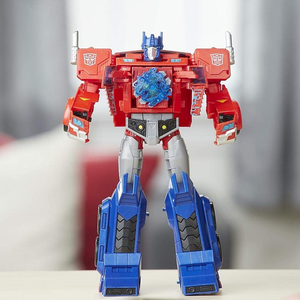 Transformers Toys Optimus Prime Cyberverse Ultimate Class Action Figure - Repeatable Matrix Mega Shot Action Attack Move - Toys for Kids 6 & Up, 11.5"