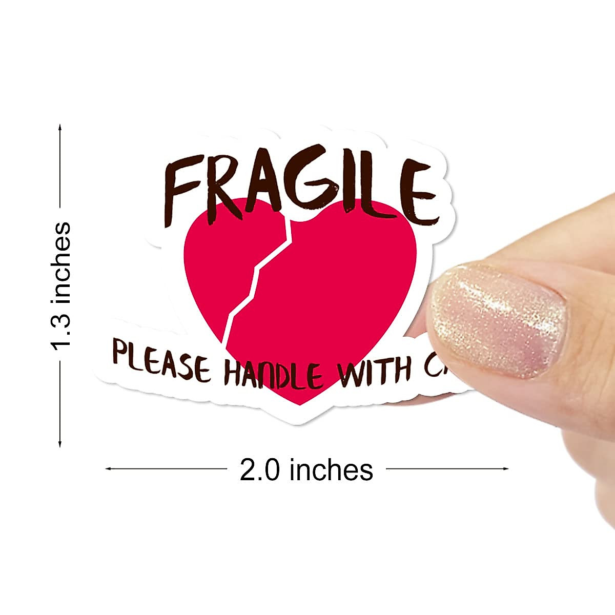 Fragile Please Handle with Care Stickers,Thank You Stickers,Handmade Stickers,Small Shop Stickers,Envelopes Stickers for Small Business, Online Retailers,Handmade Goods,500 Labels Per Roll