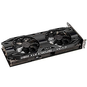 EVGA 08G-P4-3067-KR GeForce RTX 2060 Super SC Ultra Gaming, 8GB GDDR6, Dual HDB Fans, Metal Backplate
