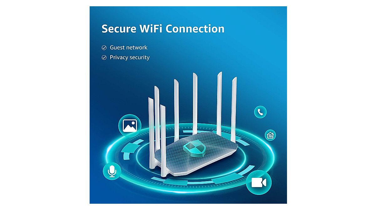 Speedefy AC2100 Dual Band WiFi Router with MU-MIMO & Parental Control