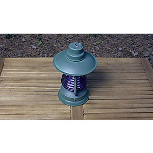 Black Flag 2000v Bug Zapper Lantern | Rechargeable Indoor/Outdoor Fly Zapper | 12-Hour Electric UV Pest Control (Green)