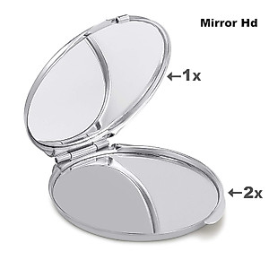 Celtic Knot Tree of Life Compact Mirror Round Pocket Makeup Mirror Double-Sided Magnification Folding Portable Hand Mirror for Travel