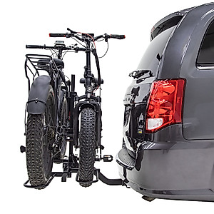 ELEVATE OUTDOOR Hitch-Mounted Bike Rack for E-Bikes and Fat Tire Bikes - 2 Bike