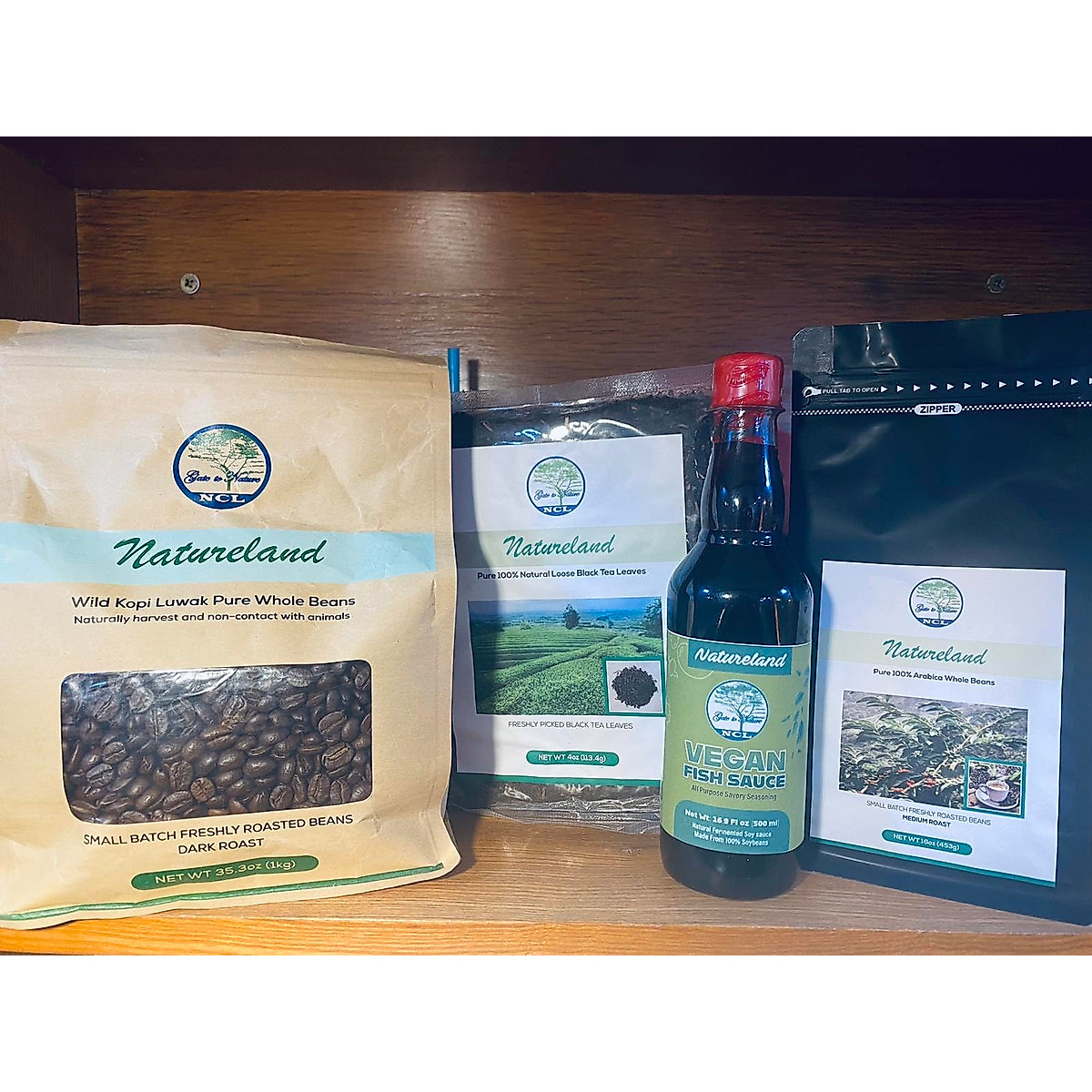 Natureland Wild Kopi Luwak Coffee Whole Beans, Freshly Made Wild Civet Arabica Coffee Bean, Dark Roast Kopi Luwak Coffee Gifts, Produce in best regions of Vietnam, 4oz /113 grams, Civet Coffee, Luxury Cat Poop Coffee.