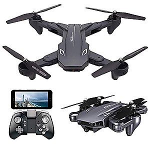VISUO XS816 4k Drone with Camera Live Video, Teeggi WiFi FPV RC Quadcopter with 4k Camera Foldable Drone for Beginners - Altitude Hold Headless Mode One Key Off/Landing APP Control Long Flight Time