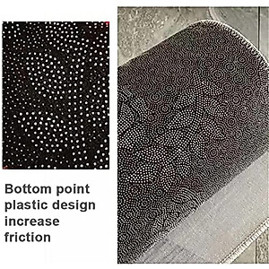 HONGXIU Luxury Gold Marble Area Rug, Gold Gray Marble Art Home Decor Rug, Non-Slip Easy Care Rug, Suitable for Living Room Bedroom Kitchen Bathroom Home Decor (4x5ft, 2)