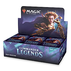 Wizards of The Coast Magic: The Gathering Commander Legends Draft Booster Box | 24 Booster Packs (480 Cards) | 2 Legends Per Pack | Factory Sealed