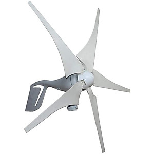 AUECOOR 700W Hybrid System Solar Panels Wind Generator : 400W 12V Wind Turbine Generator + 3 x 100W Polycrystalline Solar Panel+ Accessories Home Cabin RV Off Grid System Charging 12V Battery