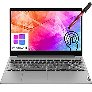 Lenovo 2022 Newest IdeaPad 3i 15.6" Touchscreen Laptop, Intel Core i3-1115G4 (Beat i5-10210U), 8GB DDR4 RAM, 256GB PCIe SSD, WiFi 6, Bluetooth, Platinum Grey, Windows 11 S, BROAG 64GB Flash Stylus