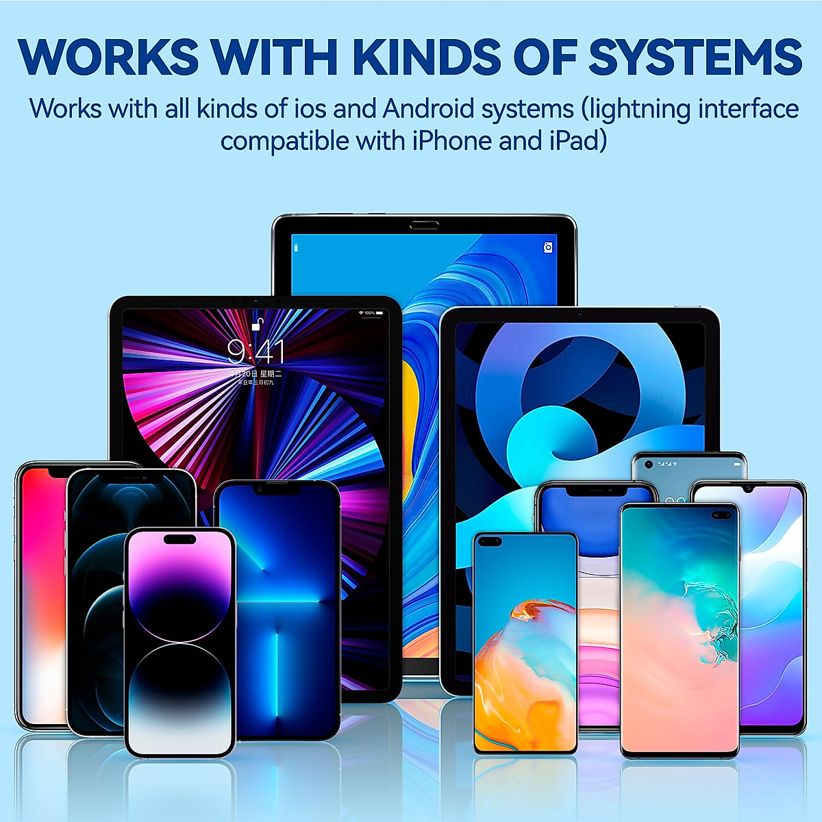 OFFBAIKU 2 Pack Wireless Lavalier Microphone for iPhone iPad Android Video Recording Mini Microphone Clip on Lav Mic with Noise Cancelling & Charging Case for Interview,Vlog,YouTube,Tiktok.