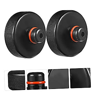 VICASKY 2pcs Rubber Mat Frame Holder Stand Tool Stand Jack Stand Rubber Pad Car Accesories Frame Rail Protector Car Repair Accessories Jack Accessories Auto Jack Pad Protection Stabilizer