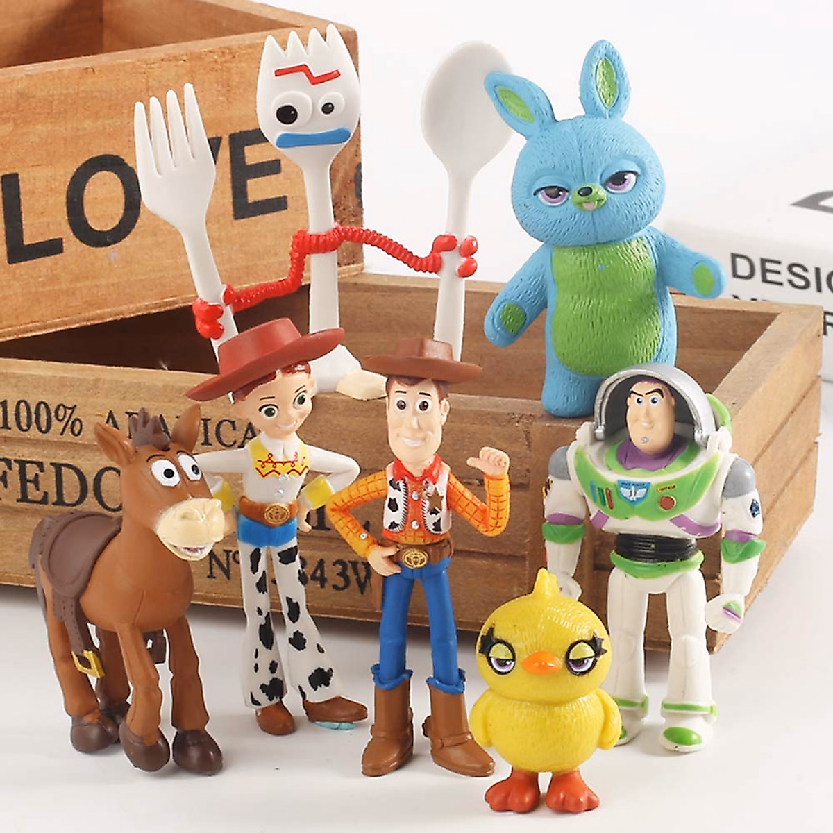 7 PCS Toy Story Cake Toppers mini Figurines Cupcake Decorations Cute Premium Toy Story Party Figurines Cartoon Action Figures Toy Story Party Supplies
