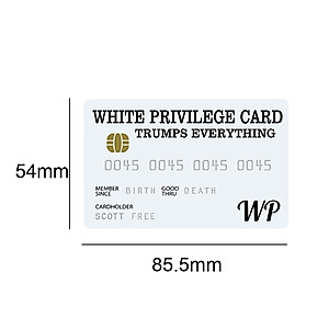 NC 5PCS WP Fake Credit Card, 3D PVC White Business Wallet Cards Birthday Gifts, Funny Card for Christmas (5PCS, White)