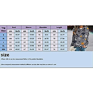 Halloween Shirts for Women Vintage Womens Halloween Print O Neck Sweatshirt Pumpkin Fit Pullover Tops Casual Long Sleeve Workout Shirts Loose Blouse