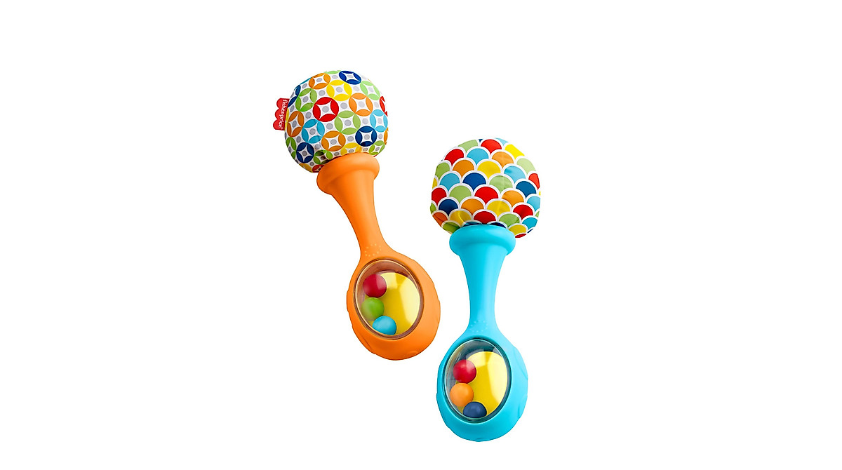 Fisher-Price Baby Maracas Set - Stimulate Senses & Motor Skills