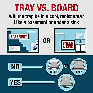 Baited Glue Traps by Catchmaster - 6 Pre-Baited Trays, Ready to Use Indoors. Rat Mouse Snake Exterminator Plastic Sticky Adhesive Easy No-Mess Simple Non-Toxic Disposable - Made in The USA