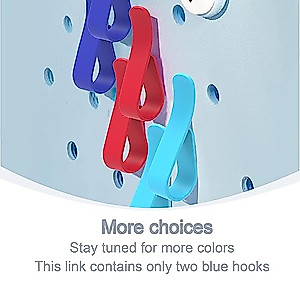 5PCS Hooks Accessories for Bogg Bags, Insert Charm Cutie Cup Holder Connector Key Holder Mask Holder (Lake Blue)