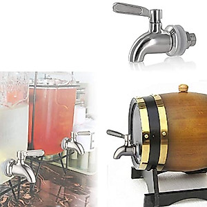 Sumerain Spigot for Beverage Dispenser,SUS304 Stainless Steel Metal Spigot Dispenser for Jar, Juice,Cold Drink,Wine,Beer