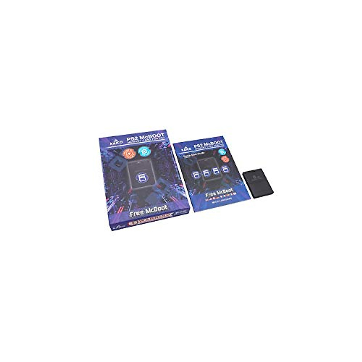 Kaico Free Mcboot 8MB PS2 Memory Card Running FMCB PS2 Mcboot 1.966 for Sony Playstation 2 - FMCB Free Mcboot Your PS2 - Plug and Play - Playstation 2 CFW McBoot 1.966