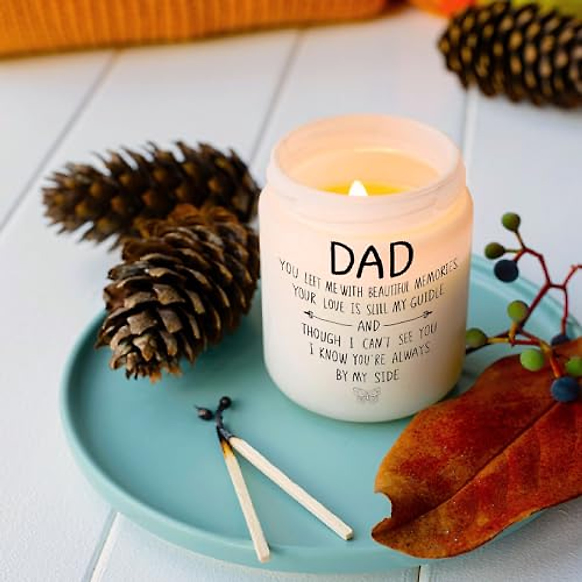 Memorial Gifts for Loss of Dad, Sympathy Candle Loss of Dad Gifts, Bereavement Gifts for Loss of Dad, Remembrance Gifts Condolence Gifts -7oz Lavender Scented Candle